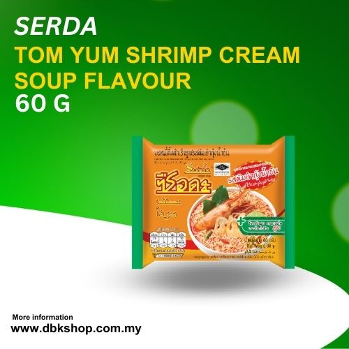 Serda Tom Yum Shrimp Cream Soup Flavour 60g – DBK Shop